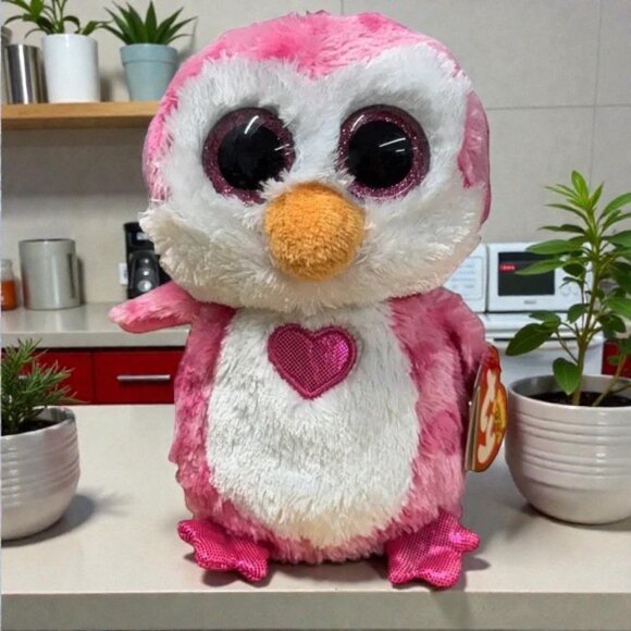 Ty | Toys | Ty Beanie Boos Juliet The Penguin Pink Glitter Eyes 6 Plush ...